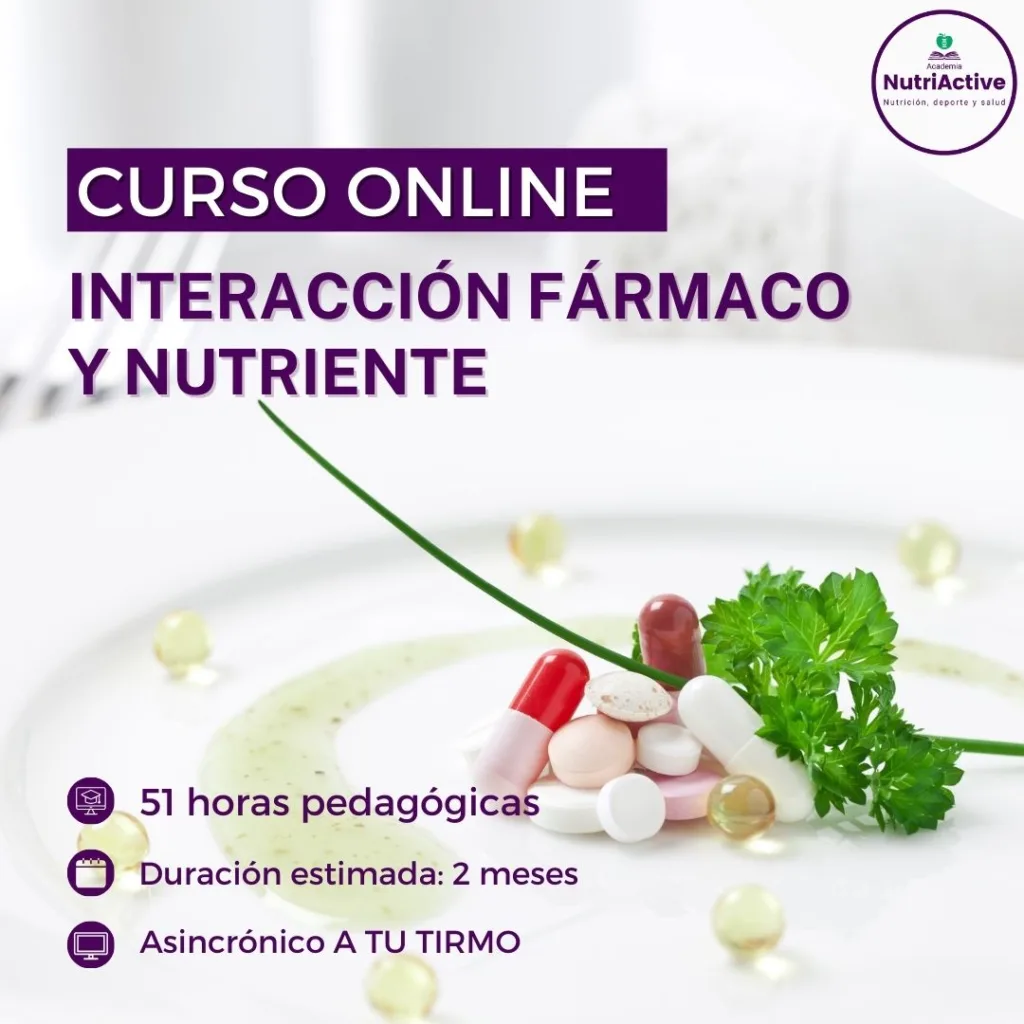 Interacción fármaco y nutriente - Academia Nutriactive